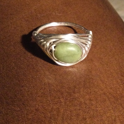 Irish Connemara Marble Ring, Celtic Ring Silver, Green Ireland Stone ...