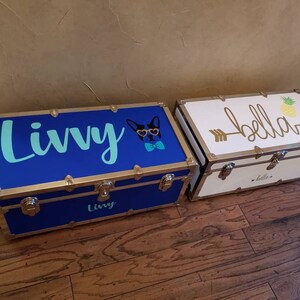 Camp Trunk Vinyl Decal Decor Camp Trunk Sticker Personalized Camp Trunk ...