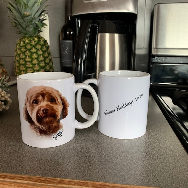 Custom Pet Coffee Mug - Dog Photo Mug - Dog Lover Coffee Mug - Pet ...