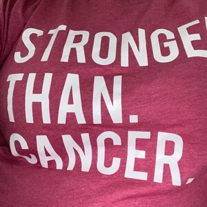 Stronger Than Cancer Cancer T-shirt Cancer Survivor Shirt Stronger Than ...