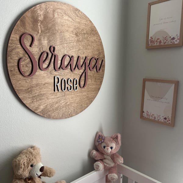 Name Cutouts for Nursery, Wooden Letters, Name Sign, Nursery Letters ...