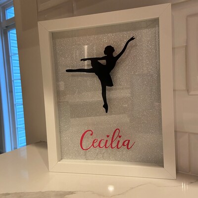 Personalized Dance Shadow Box Competition Pin Holder Display Case Dance ...