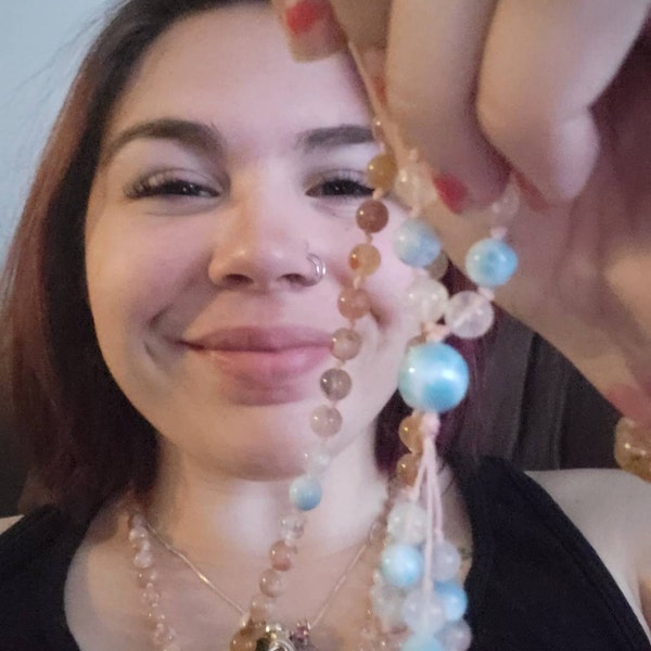 Genuine Citrine Mala, Citrine 108 Bead Japa Mala, Citrine Hand Knotted ...