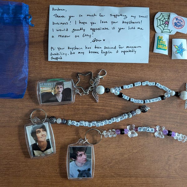Dan and Phil Mini Photo Keychains - Etsy