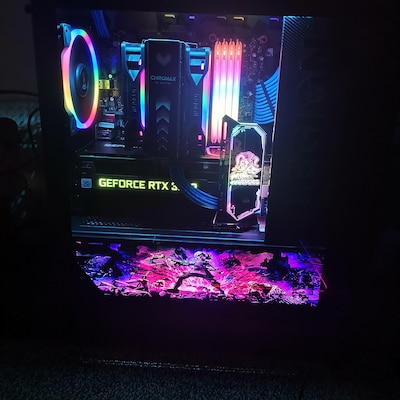 Custom Rgb Pc Case Light Decoration Board Panel Water Cooling Pc Decor ...