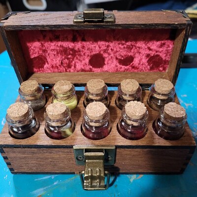 Set of Black Leather Potion Holders 2 3 Pieces Bottles for - Etsy