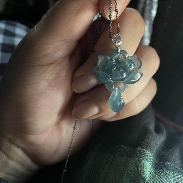 Natural Burmese Icy Highly Translucent Light Green Jadeite Ping an Kou ...