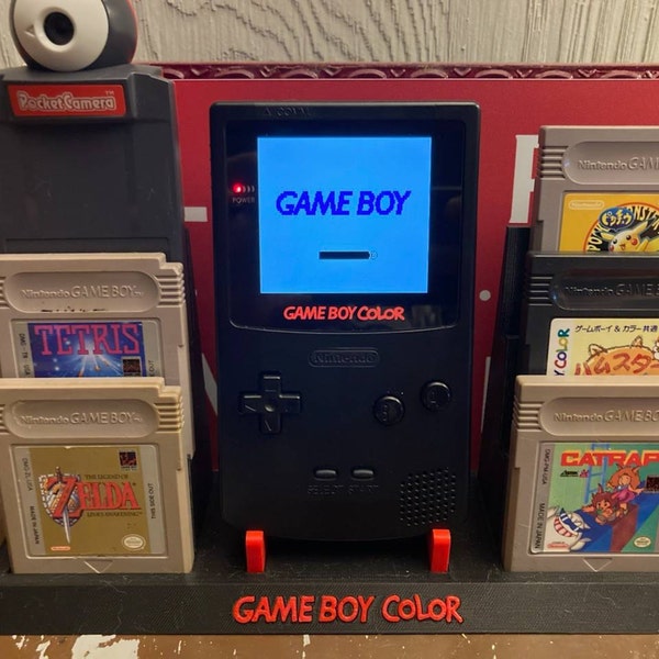 Custom Backlit IPS XL Nintendo Gameboy Color Solid Black by ...