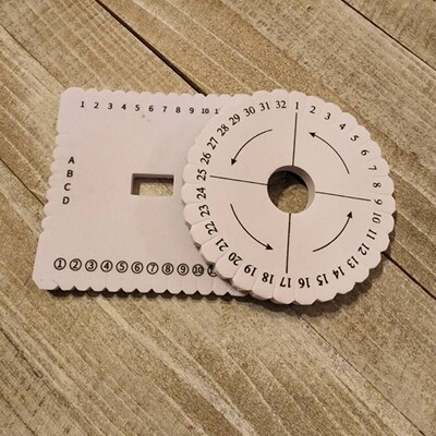 2pcs Round Square Knitting Cord Disc Disks Rope Weaving - Etsy