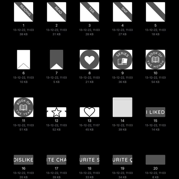 Digital Reading Stickers, Book Lover Stickers, Goodnotes Stickers ...