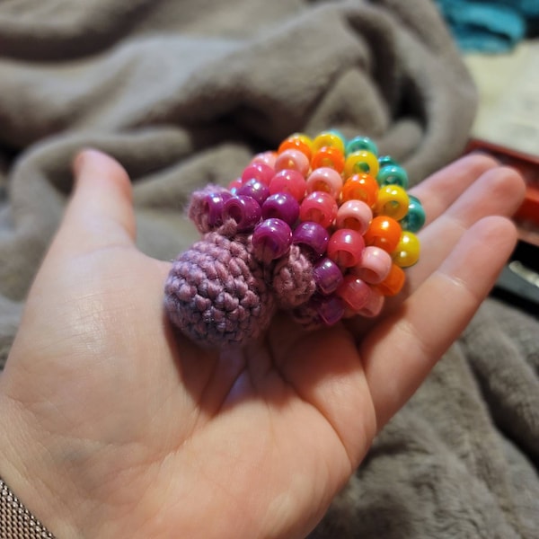 Beaded Fidget Sheep Crochet Pattern: Beginner Friendly, No Sew, Sensory ...