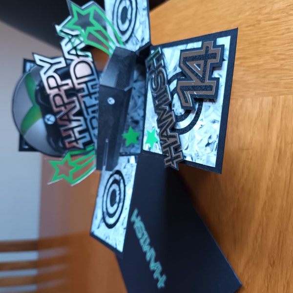 UNIQUE Handmade XBOX Themed Birthday Box Card.xbox1 Xboxlive Gamer ...
