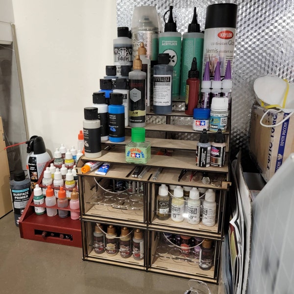 UC Paint and Hobby Storage Organizer for Scale Modeling - Etsy