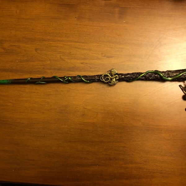 Vine Wood Wand, Wand for Witch, Copper Wand, Magic Wand - Etsy