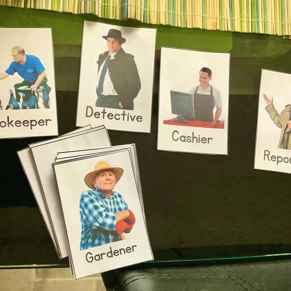 36 Community Helper Flashcards, Preschool Printable Job Occupation ...