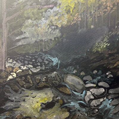 GENUINE INDIGO Jazper Stardust Handmade Watercolor Pan made With Pure ...