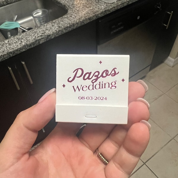 My Apartment Sparkle Matches - Personalized 30 Strike Matchbooks ...