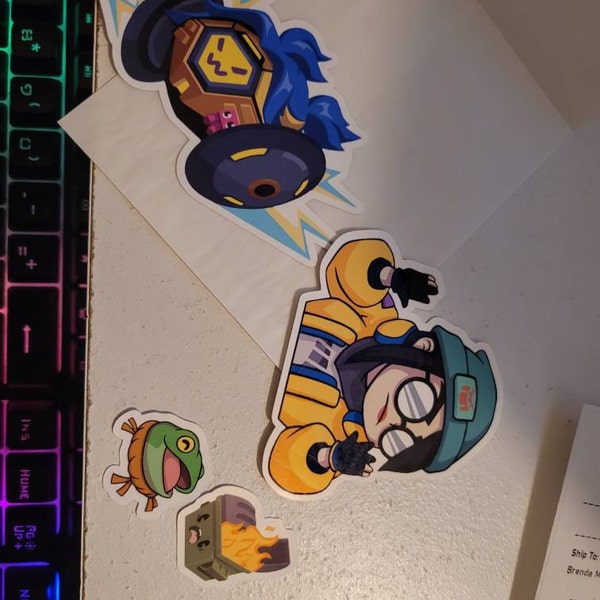 Neon Bot Valorant Spray Waterproof Sticker - Etsy