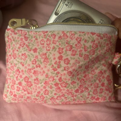 Coquette Coin Purse, Quilted Coin Pouch, Cute Quilted Zipper Pouch ...