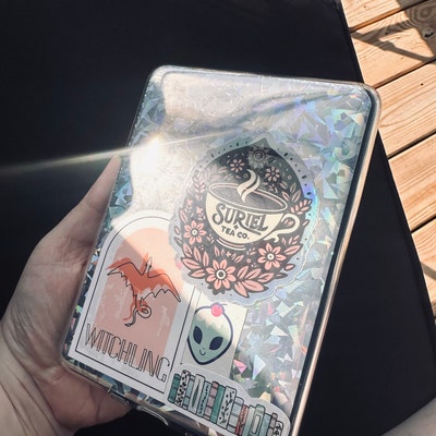 Holographic Book Dragon Sticker Gift for Bookworms Readers Fantasy ...