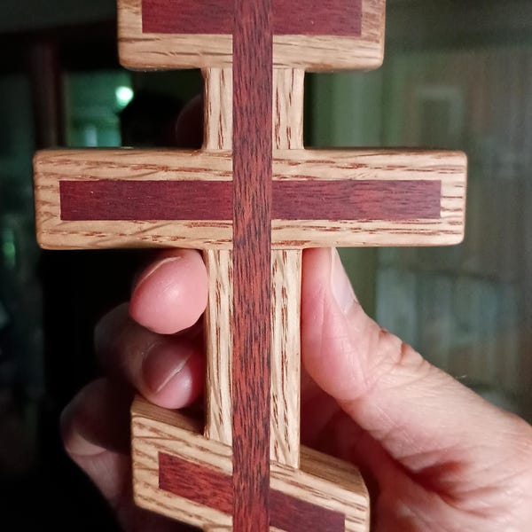 Padauk Wood Orthodox Wall Cross - Etsy