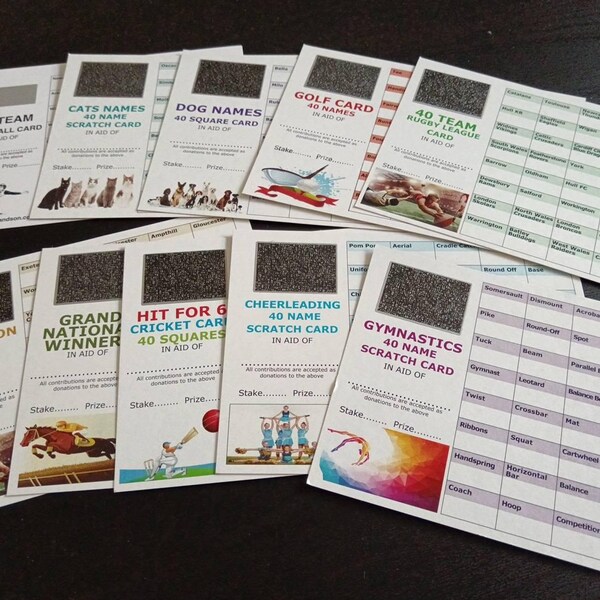 Extra Large Bingo Flyers – Ideal for Visually Impaired Players Strips ...