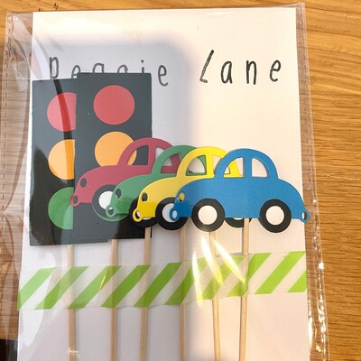 Car Transport Cake Toppers, Traffic Light Cake Toppers, Transport Theme ...