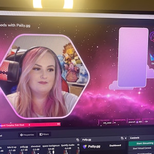 Animated Cat Purple Neon Chat Box for Twitch/ Twitch Stream Overlay ...