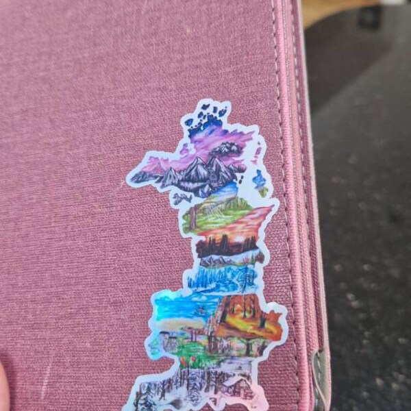 Prythian Map Sticker - Officially Licensed - ACOTAR Sticker ...