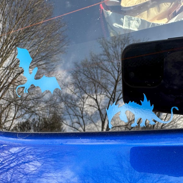 Dragon Hidden Easter Egg Decal, Windshield Decal Sticker, Funny Car ...