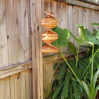16 Inch Cedar Wind Spinner Yard Art Garden Decorporch - Etsy