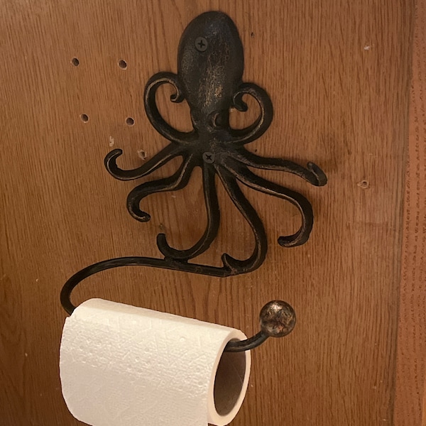 Octopus Toilet Paper Holder, TP Holder, Toilet Tissue Holder, Nature ...