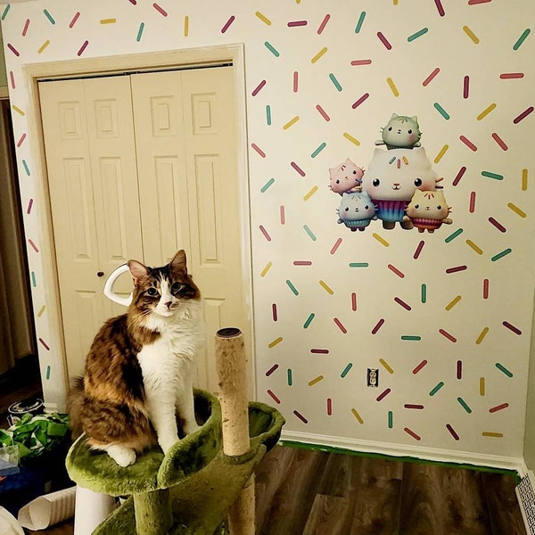 Gabby's Dollhouse Wall Sticker - Cakey Cats Wall Art Kids Decal - Etsy