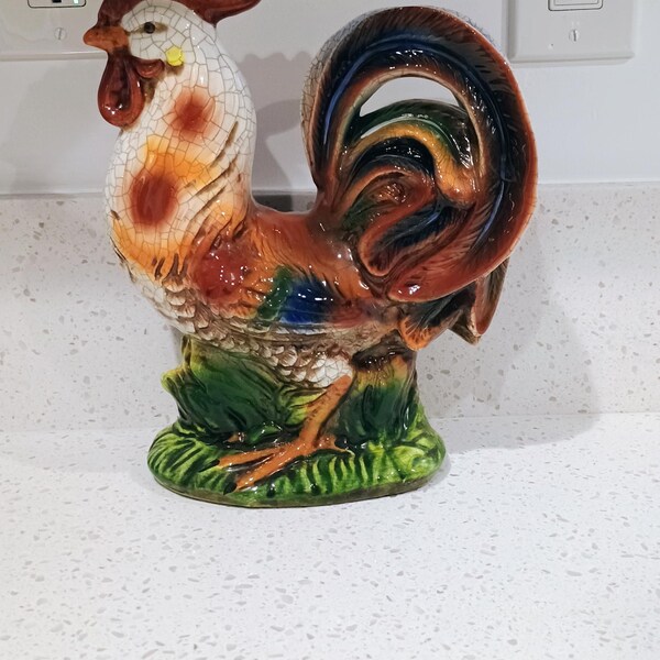 Large Vintage Fenton Blue Optic Coin Dot Pitcher With Crimped Ruffled ...