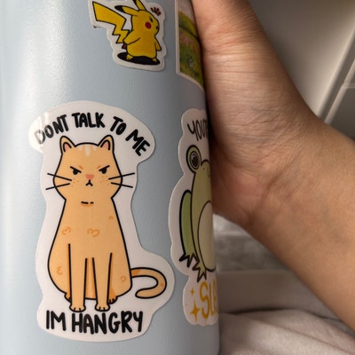 Brb Committing Arson Bunny Vinyl Sticker L Waterproof Bunny Sticker - Etsy