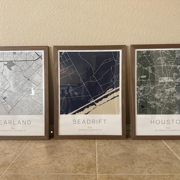 Custom Map Prints Any Location With 3 for 2 Offer - City Print City Map ...