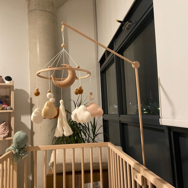 Eco Natural Baby Mobile Hanger From 75х40cm (30x16'') to 110x40cm (43 ...