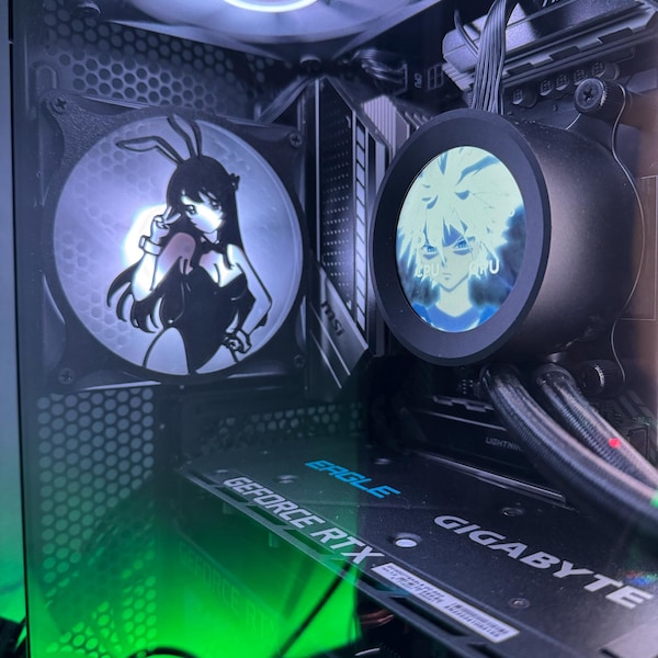 Cat Under Tori RGB Gaming Computer Fan Shroud/ Grill /cover Custom 3D ...