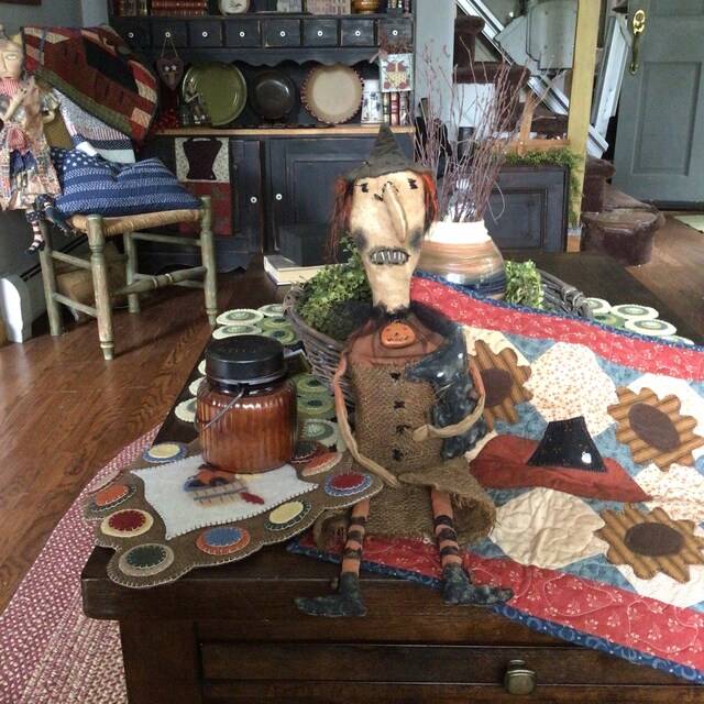 Handmade Primitive & Folk art Dolls by CrowsRoostDolls on Etsy