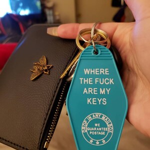 Motel Key Tag Vintage Style Key Tag Coffee and Sunshine Motel Key Tag ...