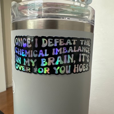 Emotional Support Water Bottle Sticker, Drink Water Sticker, Stay ...