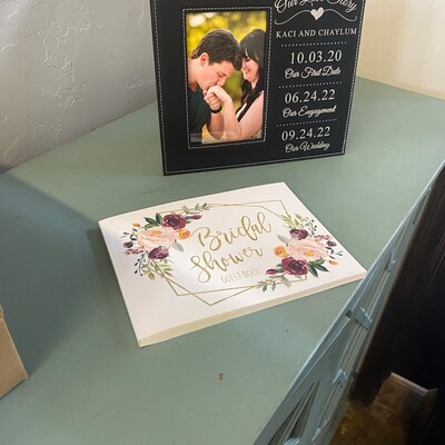 Personalized Our Love Story Timeline Picture Frame Love Timeline ...