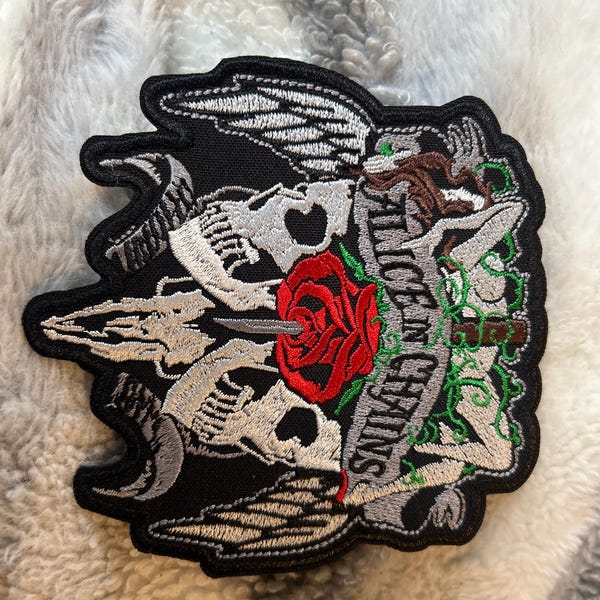Wolf Embroidered Back Patch | Mean Growling Dog Harley Davidson Biker ...