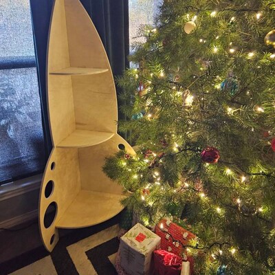 HOUSTON Rocket Shelf Montessori Toy Shelf Toddler Corner Toy Shelf ...