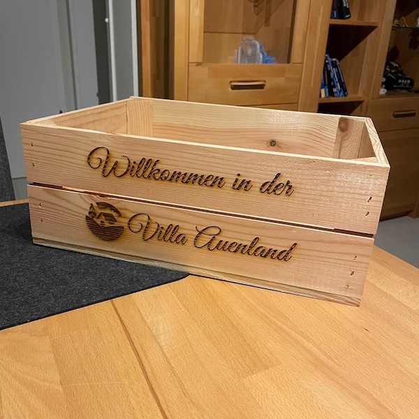 Personalisierte Holzkiste Hochzeitsgeschenk Hochzeit Geschenke für das Brautpaar Kiste ...