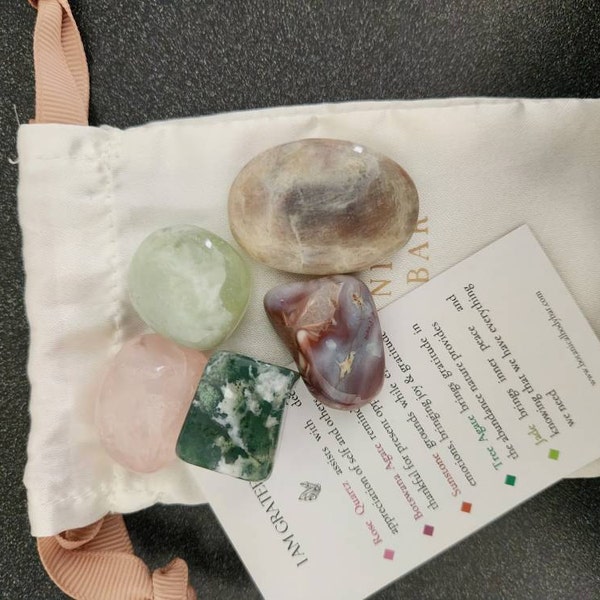 I Am Worthy | Positive Affirmation Crystal Set | Pocket Stones ...