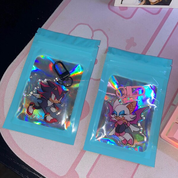 Sonic 2 Inch Acrylic Charm Keychain | Sonic Hedgehog, Shadow Hedgehog ...