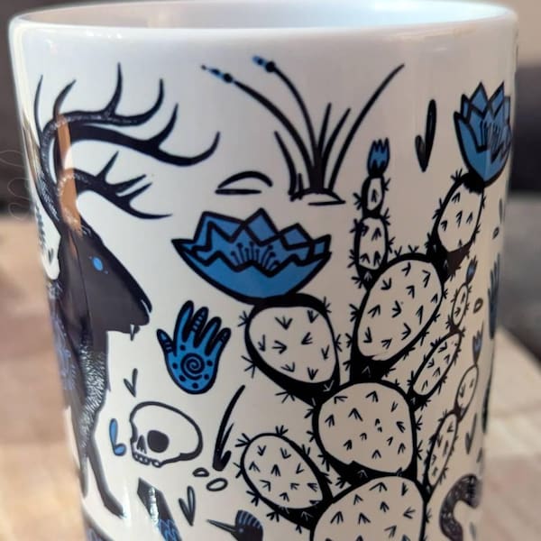 Jackalope Mug With a Folklore Cryptid Design 15oz Mug - Etsy