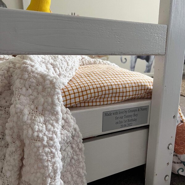 Memorial Name Plate Brass Colour Coffin Urn Name Plate Memorial Funeral ...