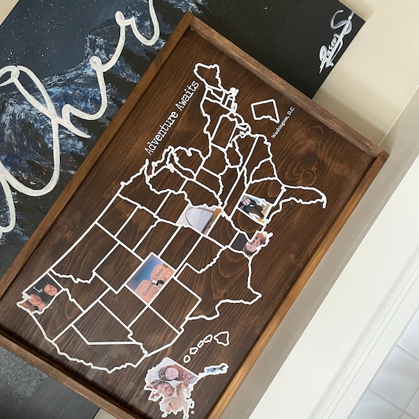 USA Collage Map 50 States | State Shapes | Digital Download | Instant ...